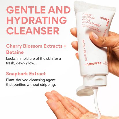 Innisfree Cherry Blossom Glow Jam Cleanser | Space NK