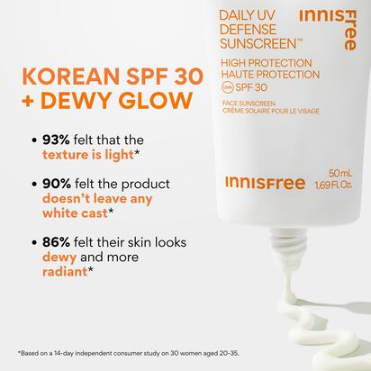 Innisfree Daily UV Defense Sunscreen SPF 30 | Space NK