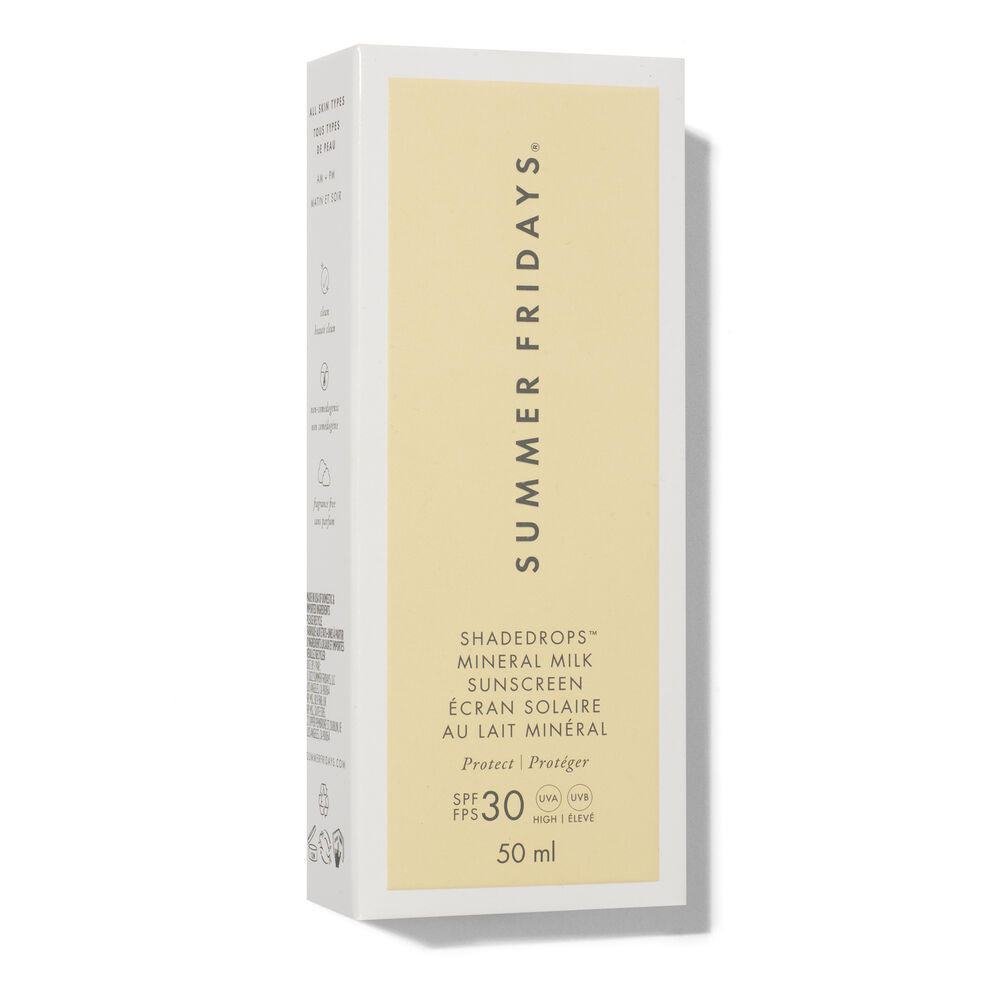 Summer Fridays ShadeDrops Broad Spectrum SPF 30 Mineral Milk Sunscreen ...