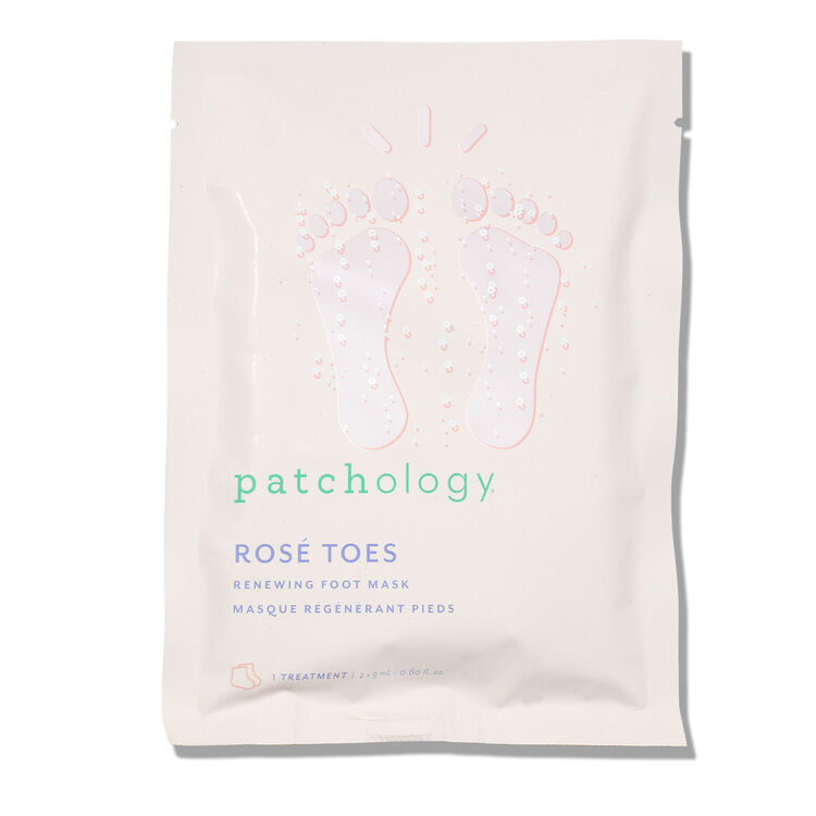Patchology Rosé Toes Renewing Foot Mask In White | ModeSens