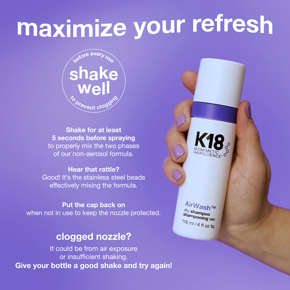 K18 HAIR AirWash™ Dry Shampoo | Space NK