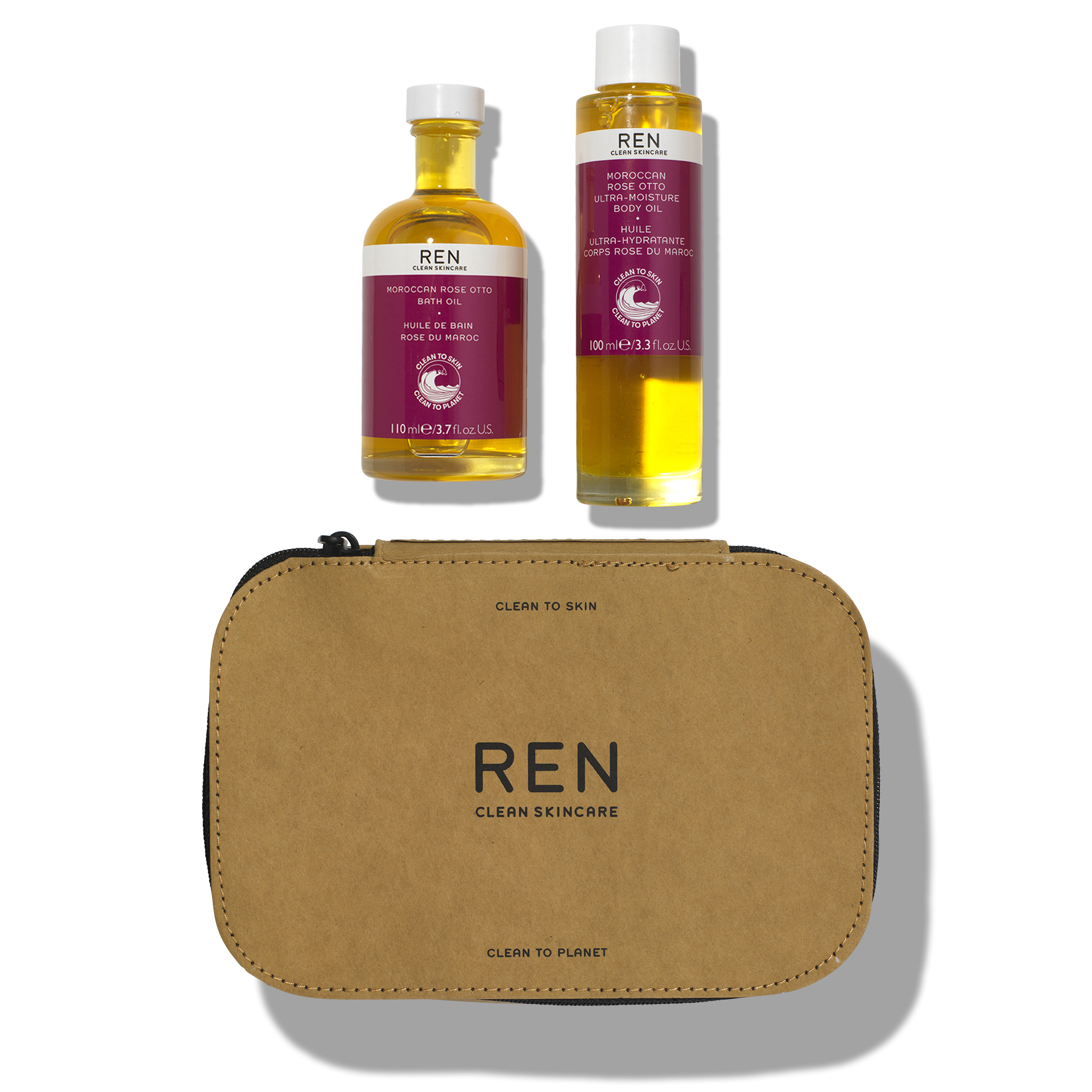 Ren Clean Skincare Moroccan Rose Luxurious Bath Duo | Space NK