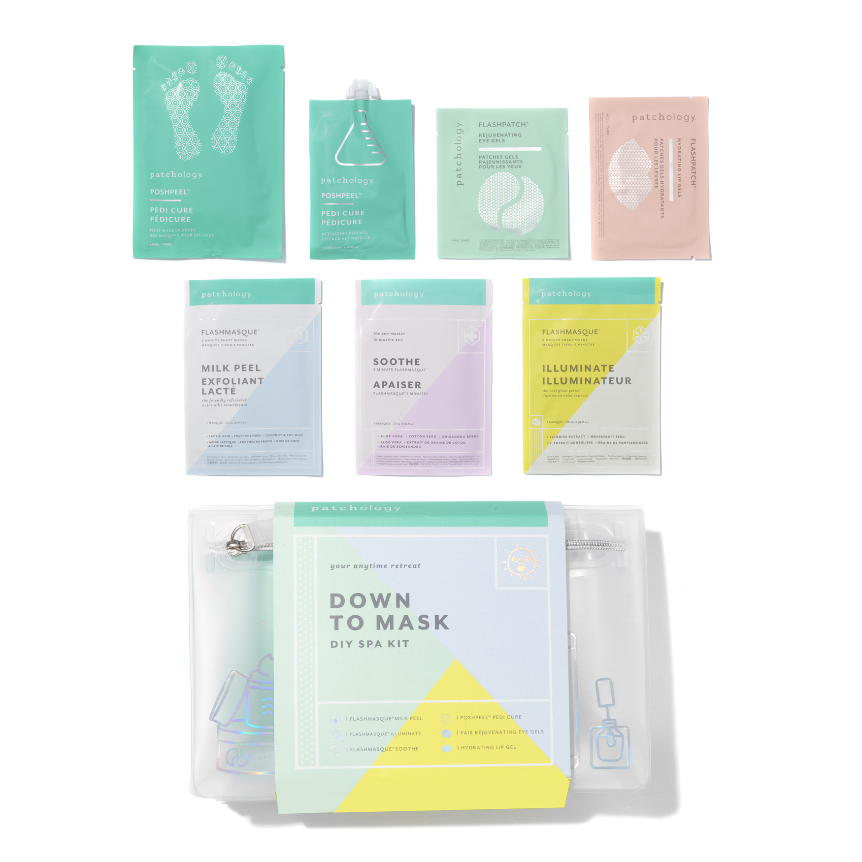 Patchology Kit Spa DIY Down to Mask | Space NK