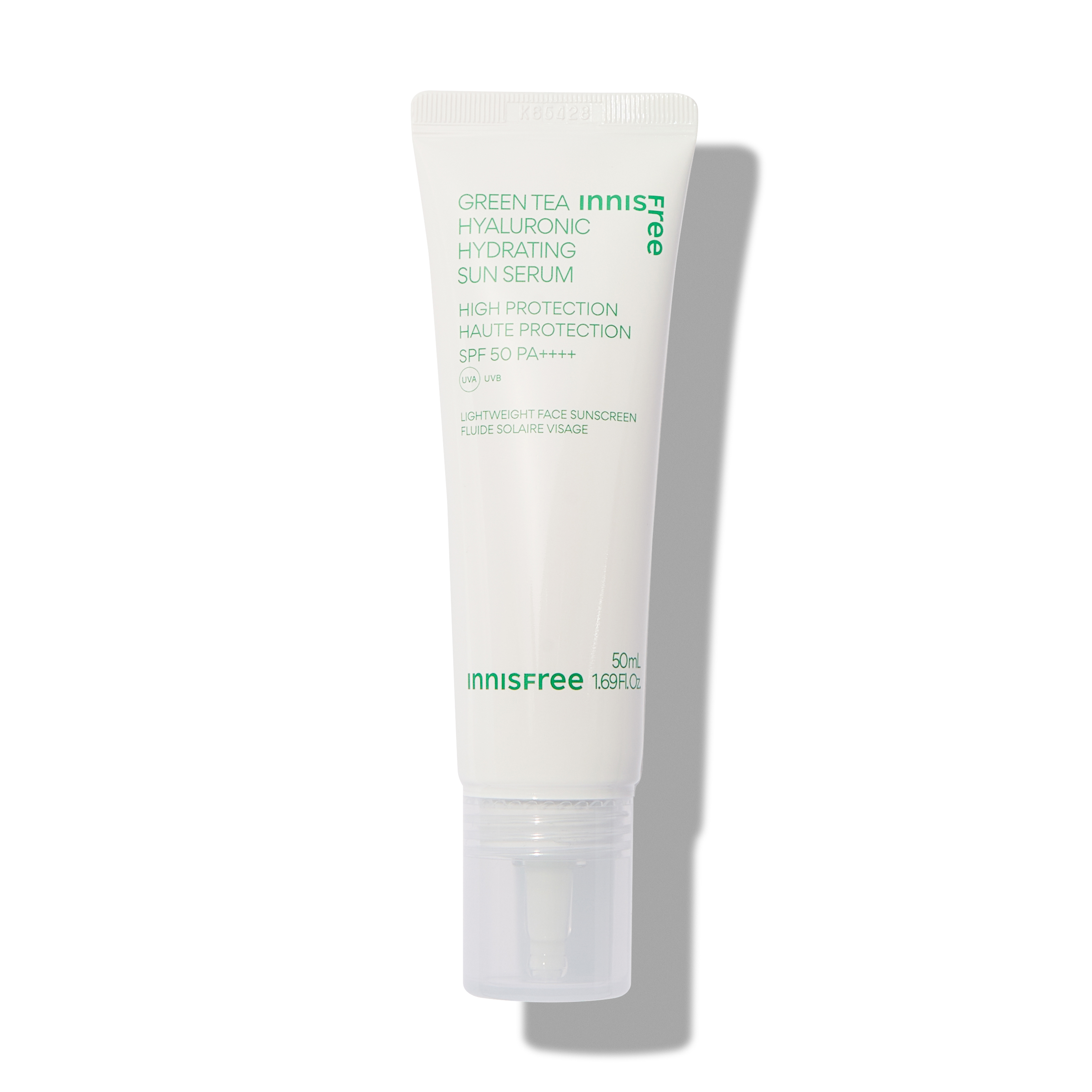 Innisfree Green Tea Hyaluronic Hydrating Sun Serum SPF50 | Space NK