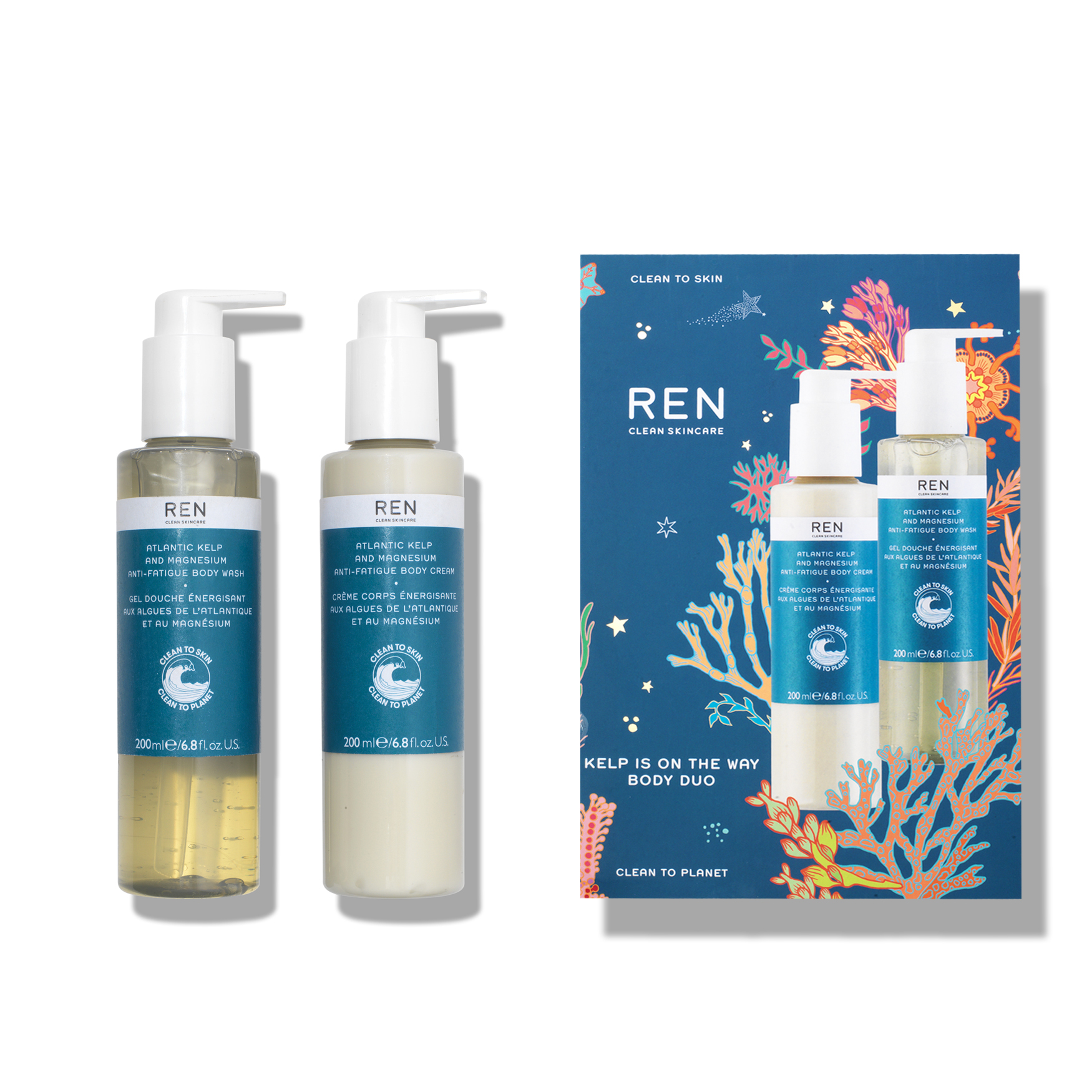 Ren Clean Skincare Kelp Is On The Way Body Duo | Space NK