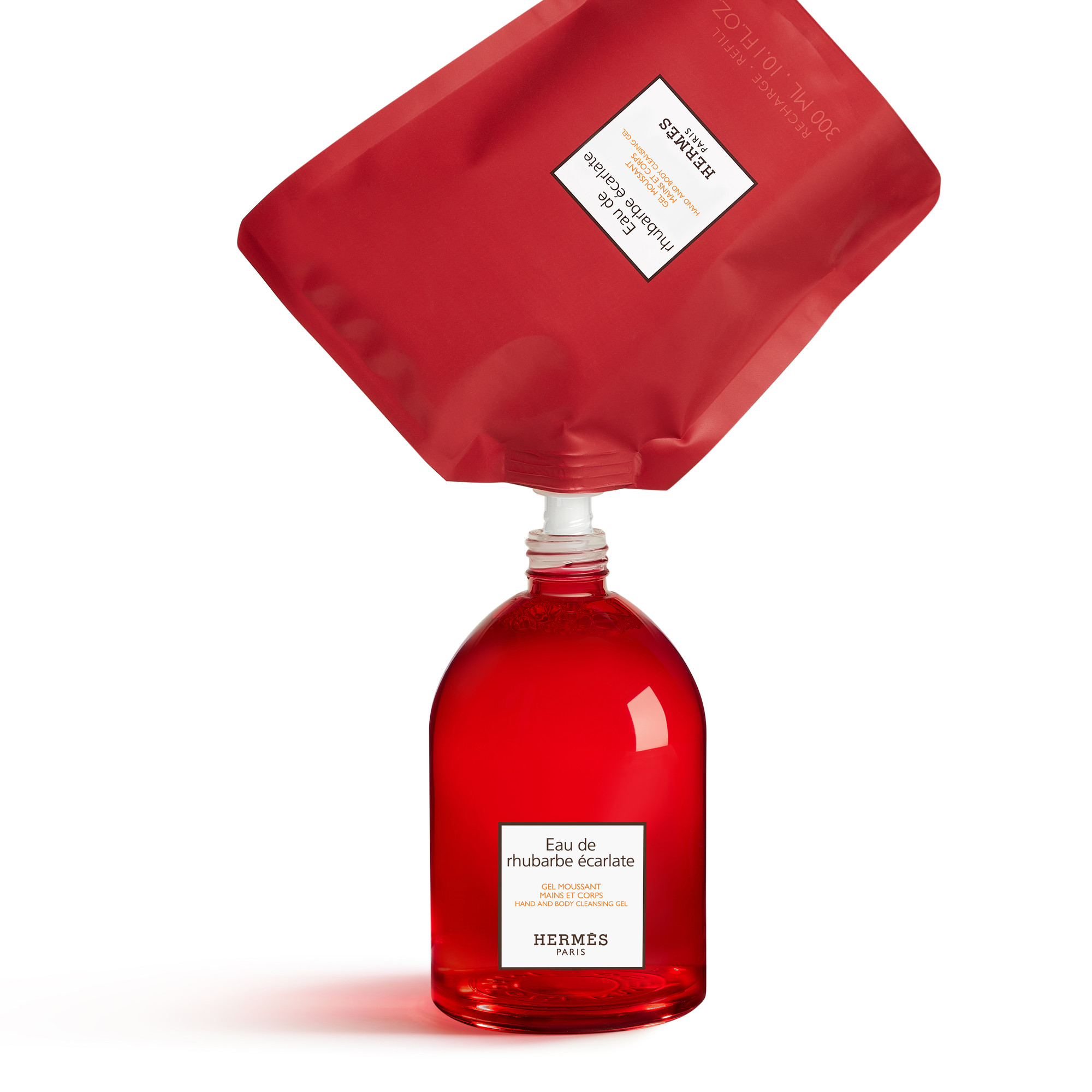 Hermès Eau de Rhubarbe Ecarlate Hand and Body Cleansing Gel Refill ...
