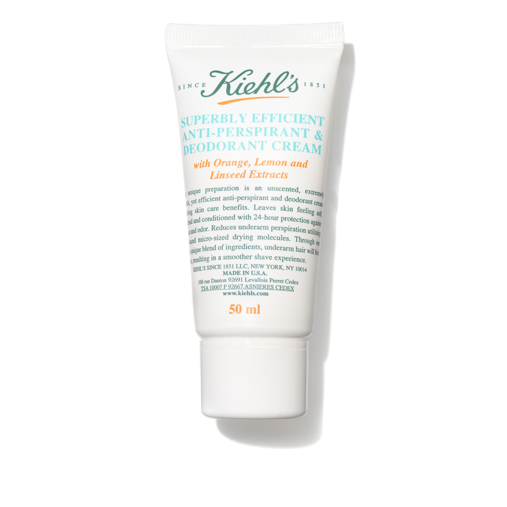 Kiehl's Superbly Efficient Anti-perspirant and Deodorant Cream 1.7fl.oz ...