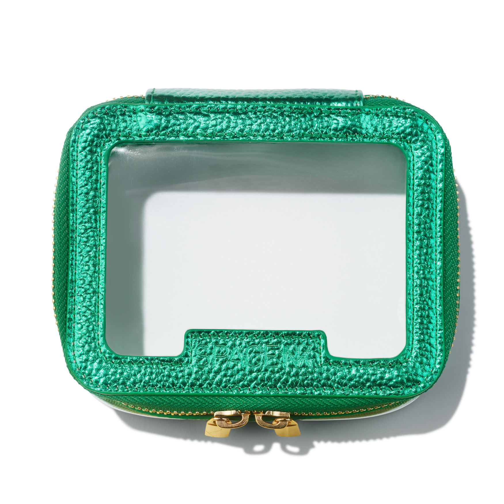 Space NK Mini Travel Bag - Metallic Green | Space NK